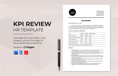 Kpi Templates In Pdf Download
