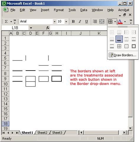Excel XP Applying Font Color And Borders To Cells