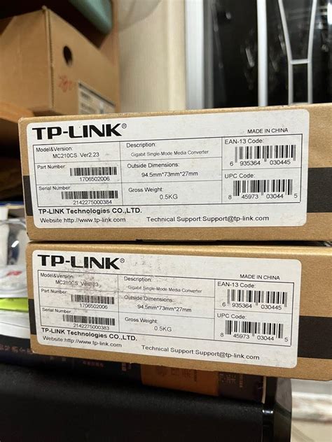Tp Link Gigabit Single Mode Media Converter Mc Cs Wifi Carousell