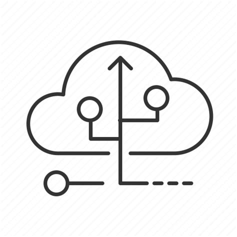 cloud computing upload connect network icon download on iconfinder