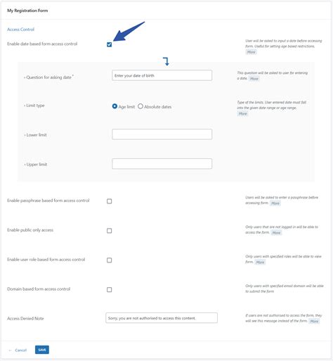 Access Control 4 Registrationmagic