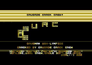 CSDb Caveman Ugh Lympics By Crusade Crack Crew