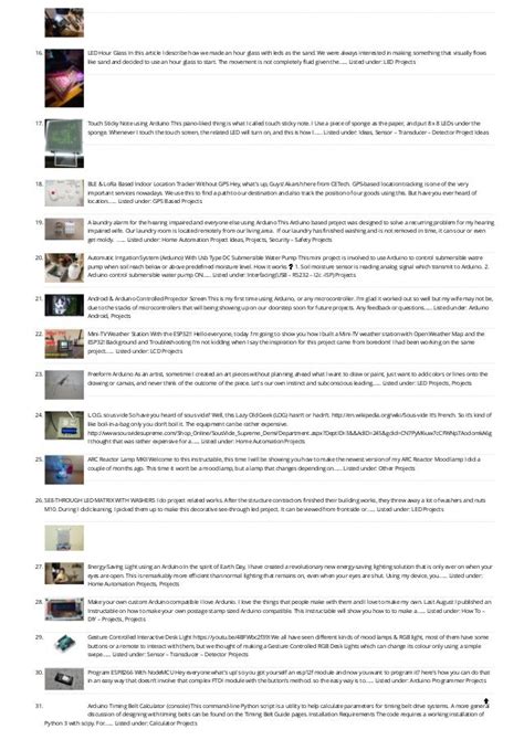 Advanced View Arduino Projects List Use Arduino For Projects PDF