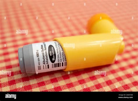 Albuterol Sulfate Inhaler Commonly Used In The Treatment Of Asthma As