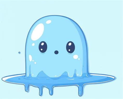Download Cute Blue Blob Character Backgrounds Online Creative Fabrica