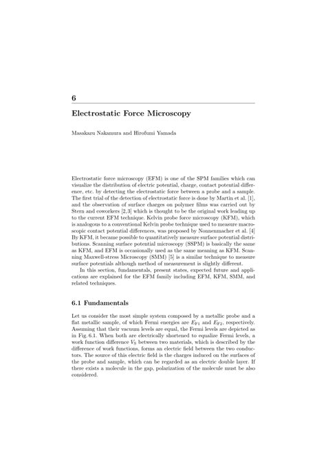 Pdf Electrostatic Force Microscopy