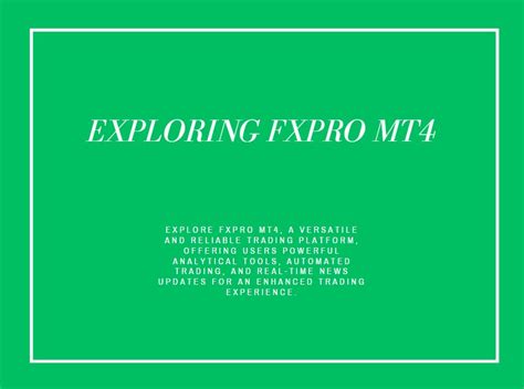 Exploring Fxpro Mt4 Brokersview