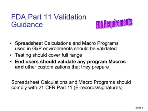 Excel Spreadsheet Validation Fda With Validation And Use Of Exce