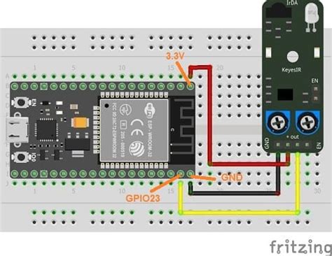 Using The Ky 032 Sensor And Remote Control With Esp32 Card