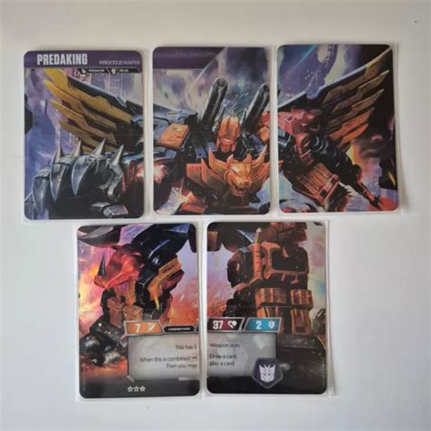 Predaking Ferocious Hunter Decepticon Combiner Transformers Tcg Wave 2 £23 95 Picclick Uk
