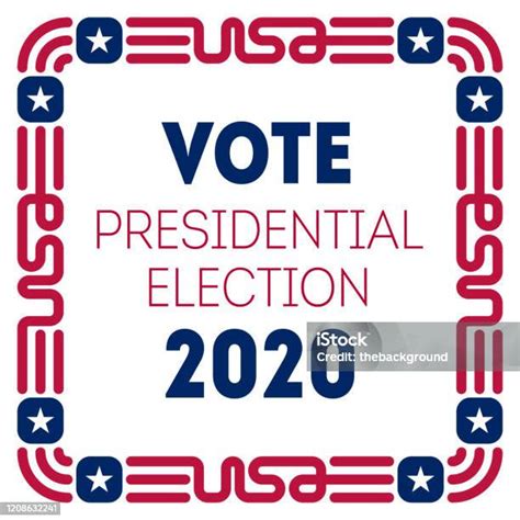 원래 프레임 2020 년 미국 대통령 선거 포스터 미국 선거 배너 11월 3일 투표 초대 2020년에 대한 스톡 벡터 아트 및 기타 이미지 Istock