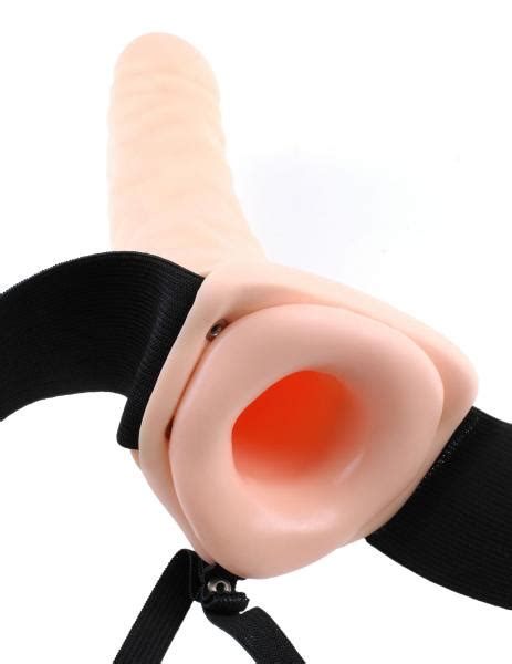 Vibrating Hollow Strap On 8 Inch Beige On Literotica