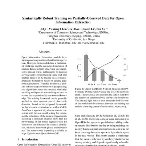 Syntactically Robust Training On Partially Observed Data For Open Information Extraction Acl