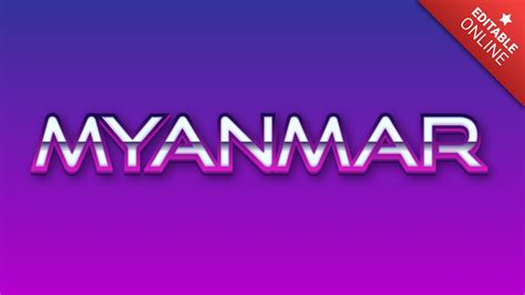 Myanmar Text Effect Generator Myanmar Text Effect Generator