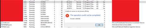 windows server 2022 setting affinity in 6 application errors