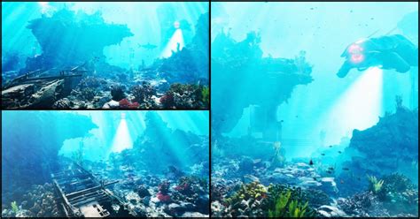 3d Artist Created A Great Underwater World With Unreal Engine 5