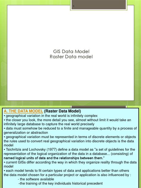 gis data model raster data model pdf image resolution geographic