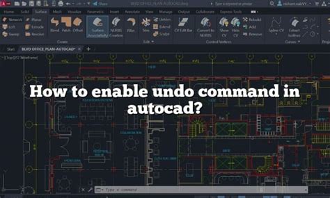How To Enable Undo Command In Autocad