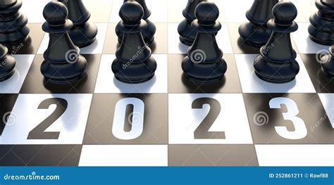 Chessboard With Chess Figures Royalty Free Cartoon 121844624