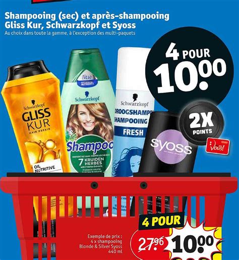 Promo Shampooing Sec Et Apr S Shampooing Gliss Kur Schwarzkopf Et Syoss Chez Kruidvat