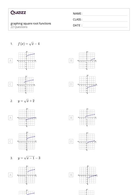 50 Radical Equations And Functions Worksheets On Quizizz Free And Printable