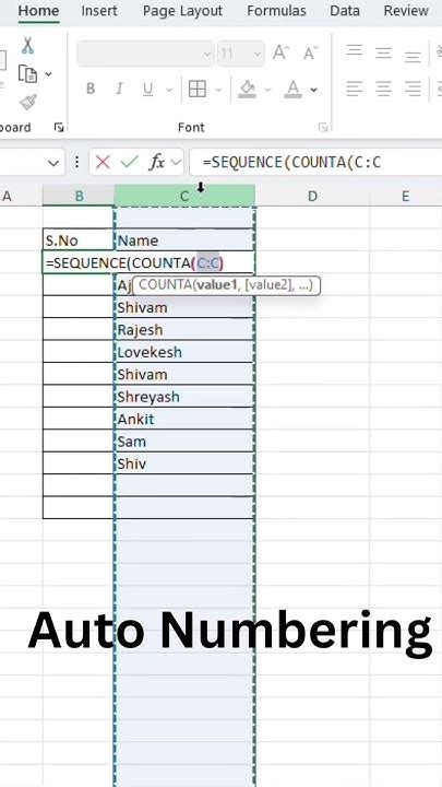 Master The Auto Numbering Function In Excel With These Quick Tips Exceltips Shorts Trending
