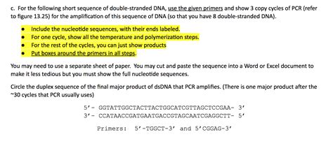 Solved C For The Following Short Sequence Of Chegg