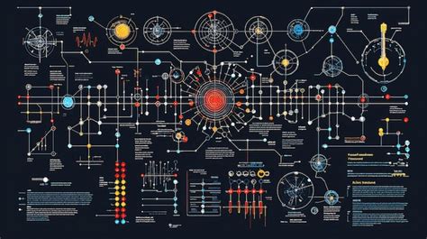 Particle Physics Mind Map Illustrating Fundamental Particle Force