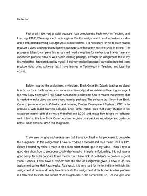 Reflection Ict Pdf Educational Technology Teachers