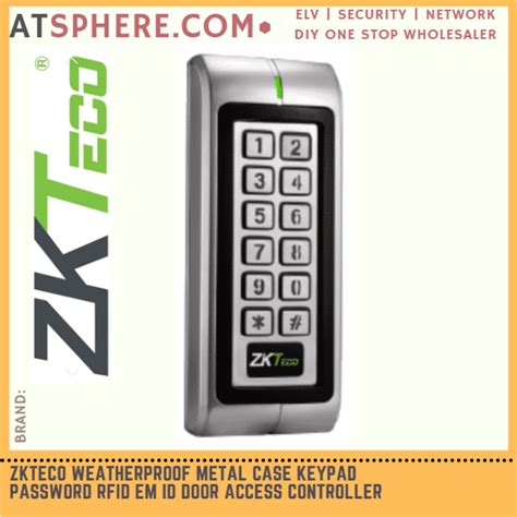 Zkteco Weatherproof Metal Case Outdoor Keypad Password Rfid Em Id Door Access Controller Mk V