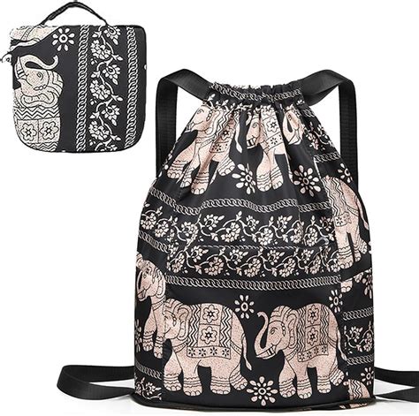 Dryfal Drawstring Foldable Large Capacity Dry Wet Separation Travel Sports Backpack Exotic