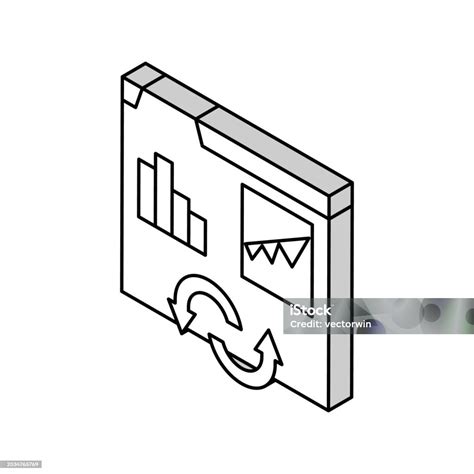 디지털 값 변환기 아이소 메트릭 아이콘 벡터 일러스트 레이 션 등측투영법에 대한 스톡 벡터 아트 및 기타 이미지 등측투영법