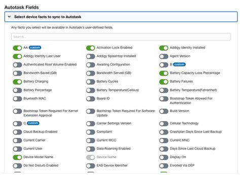 Overview Autotask Integration Addigy