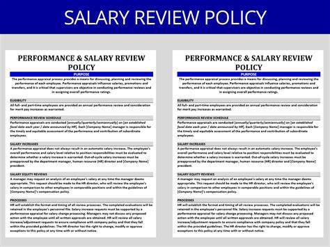 Hr Salary And Performance Review Policy Editable Ms Word Policy Template
