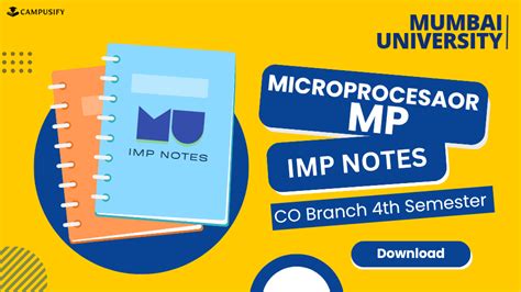 microprocessor notes semester 4 engineering free notes mp computer
