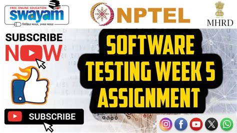 Software Testing Week 5 Quiz Assignment Answers 5 2024 Nptel