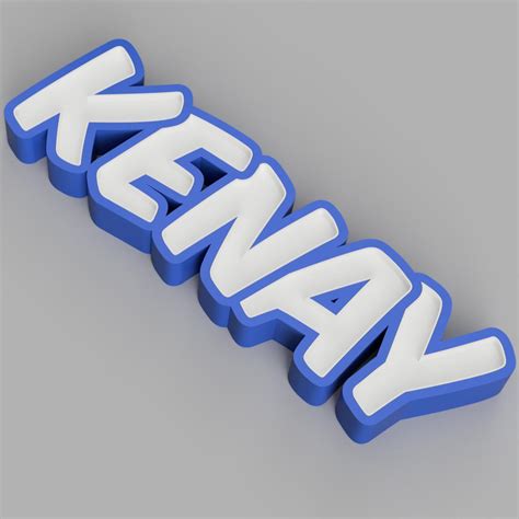 3d File Nameled Kenay Led Lamp With Name 🔦 ・3d Printer Model To Download・cults