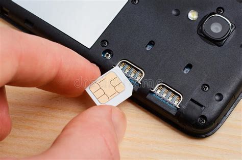 Inserting SIM Card Stock Image Image Of Hardware Communication 258063425