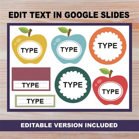 Classroom Name Tags For Bulletin Board Door Display Desk Name Tags EDITABLE Version Included