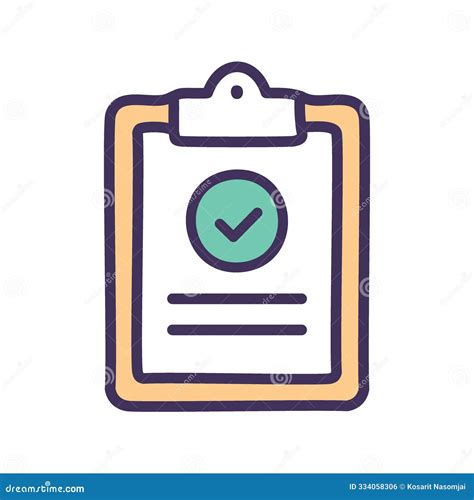 Checklist Approved Stock Vector Illustration Of Orange 334058306