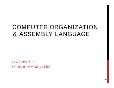 Coal 14 Input Output Devices In Assembly Programming Ppt Free Download