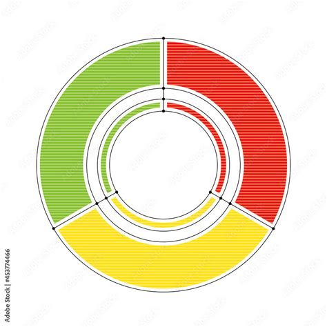 Infographics Pie Chart Divided Into Three Chart Chart Illustration Pdca Business Process