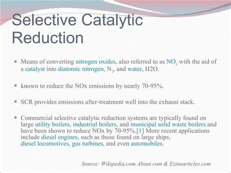 Selective Catalytic Reduction Of Nox Ppt Indoor Environmental Quality Home And Garden