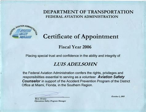Faa Certificate Pdf