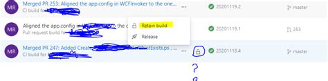 Microsoft Azure Devops 2019 Does Not Remove The Build Lock After Stop