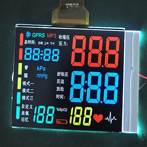 Va Segment Lcd Display For Medical Devices High Resolution Big Screen Customized Lcd