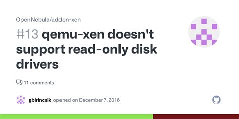 Qemu Xen Doesn T Support Read Only Disk Drivers Issue Opennebula Addon Xen Github