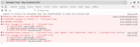 Node Js Angular2 NodeJs Got An Error Net ERR CONNECTION REFUSED