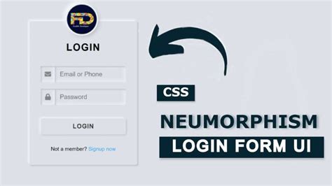 Neumorphism Login Form Using Html And Css