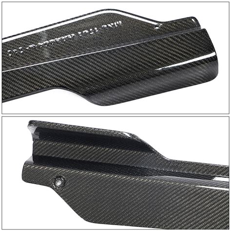 20 23 Chevy Corvette C8 Ik Style Winglet Side Skirt Extension Carbon
